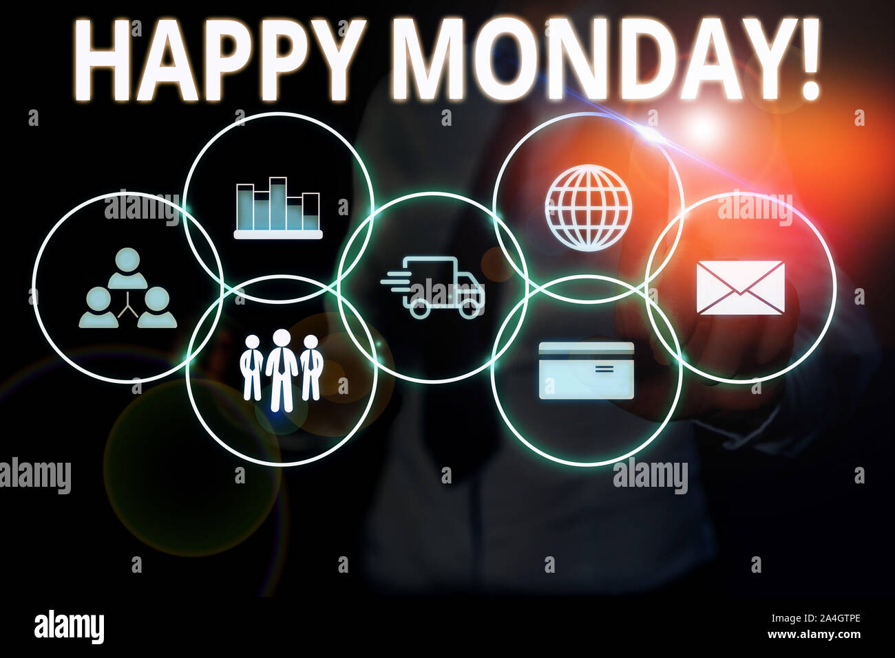 Text sign showing Happy Monday. Business photo text telling that ...