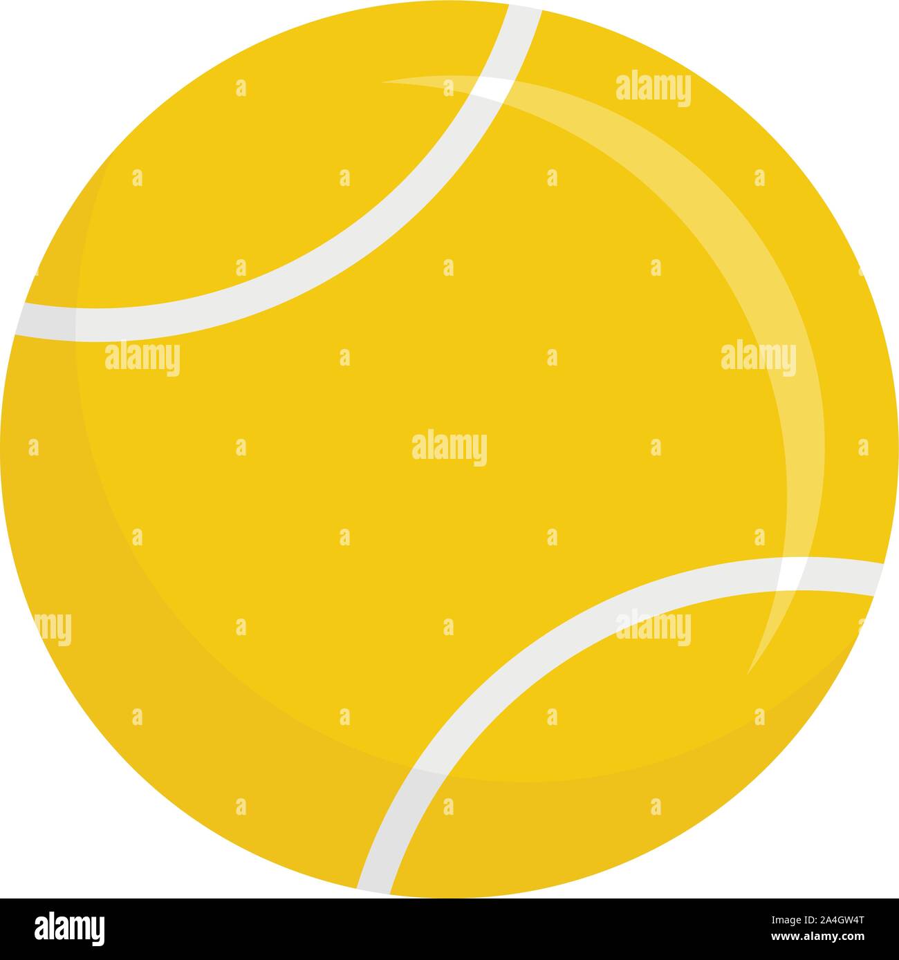 Tennis ball icon. Flat illustration of tennis ball vector icon for web ...