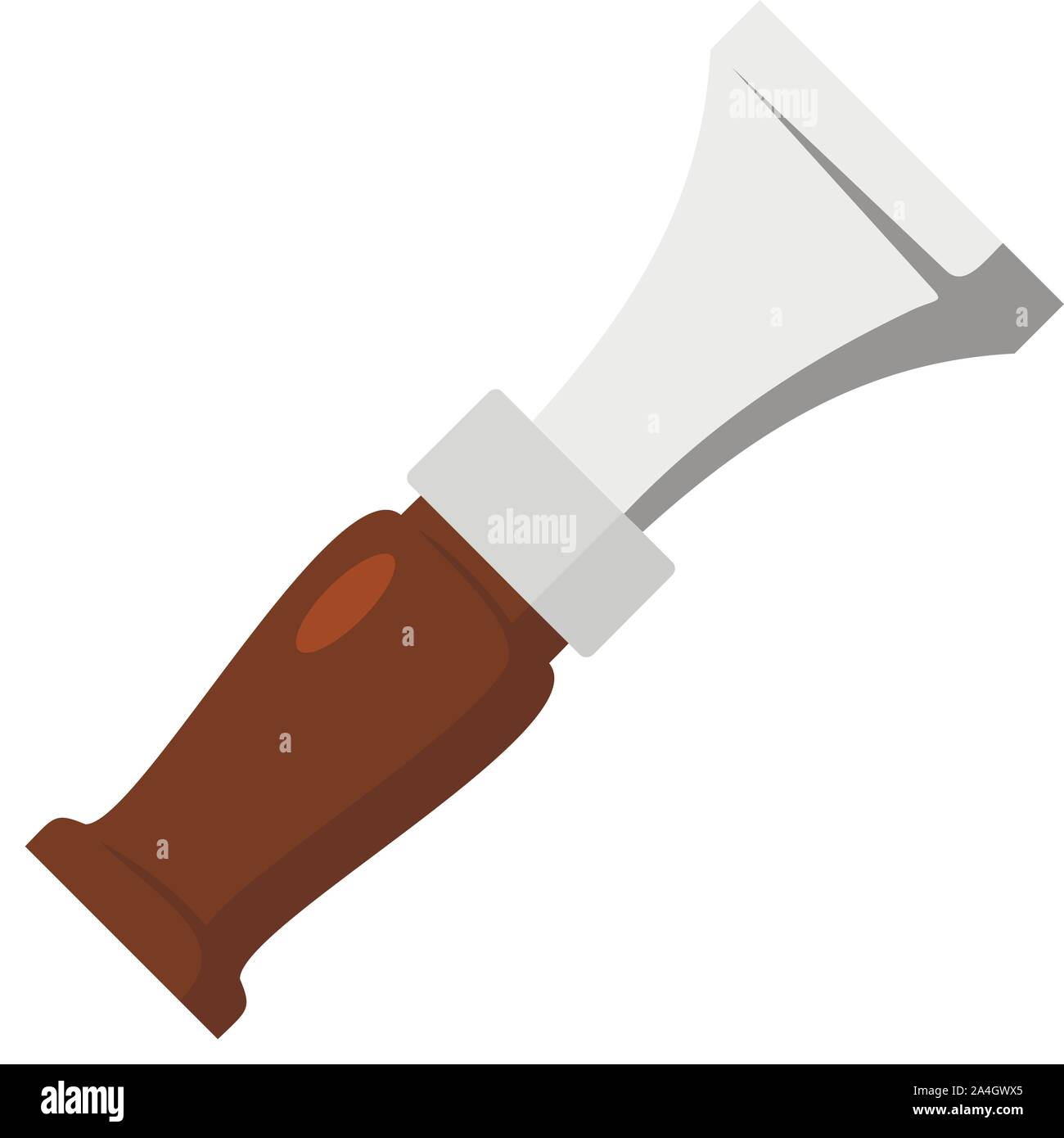 Antler handle knife Stock Vector Images - Alamy