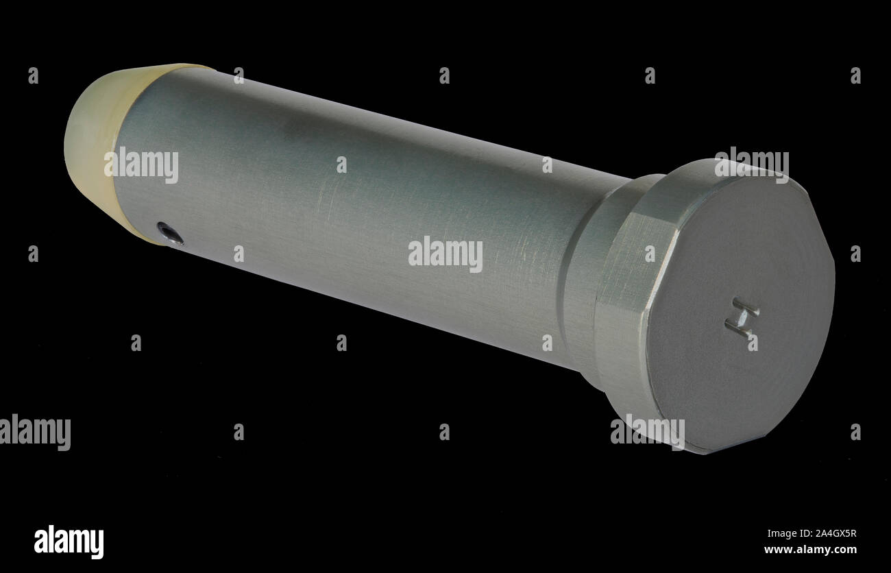 Heavy rated buffer weight used in an AR-15 on black Stock Photo - Alamy