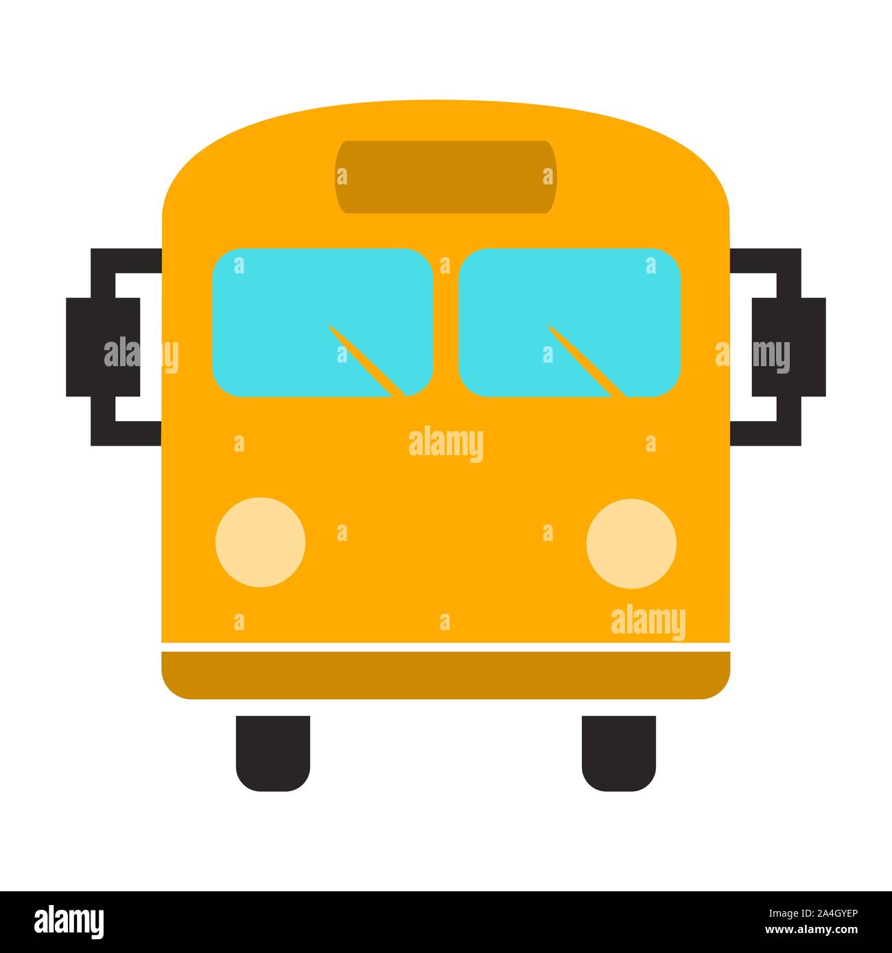 vector Bus illustration - shuttle Bus symbol, travel icon Stock Vector ...