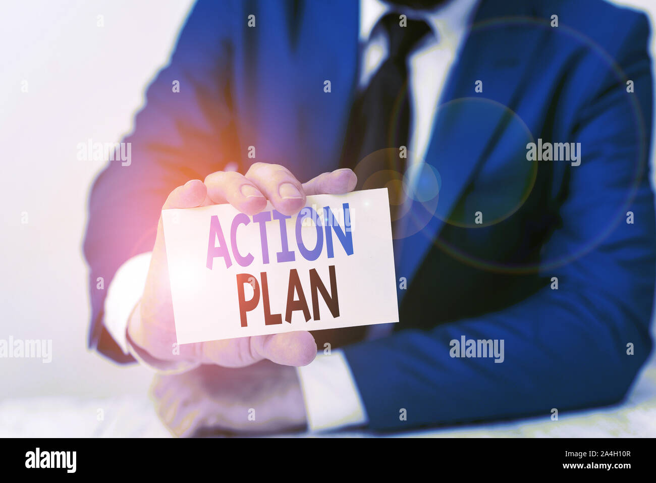 Handwriting text writing Action Plan. Conceptual photo detailed plan ...