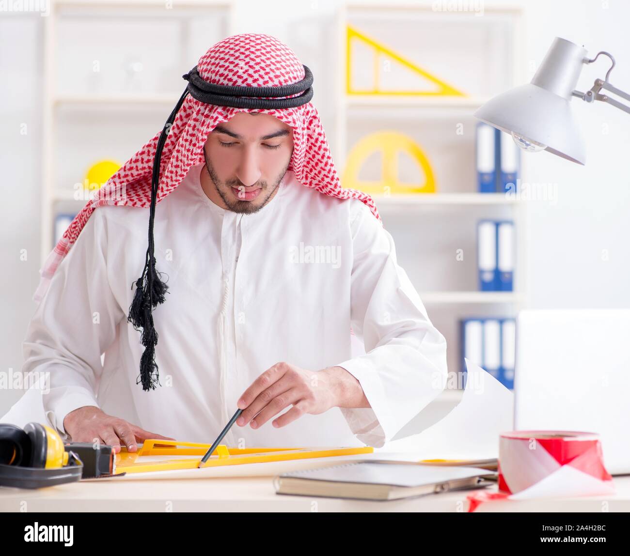 The arab engineer working on new project Stock Photo - Alamy