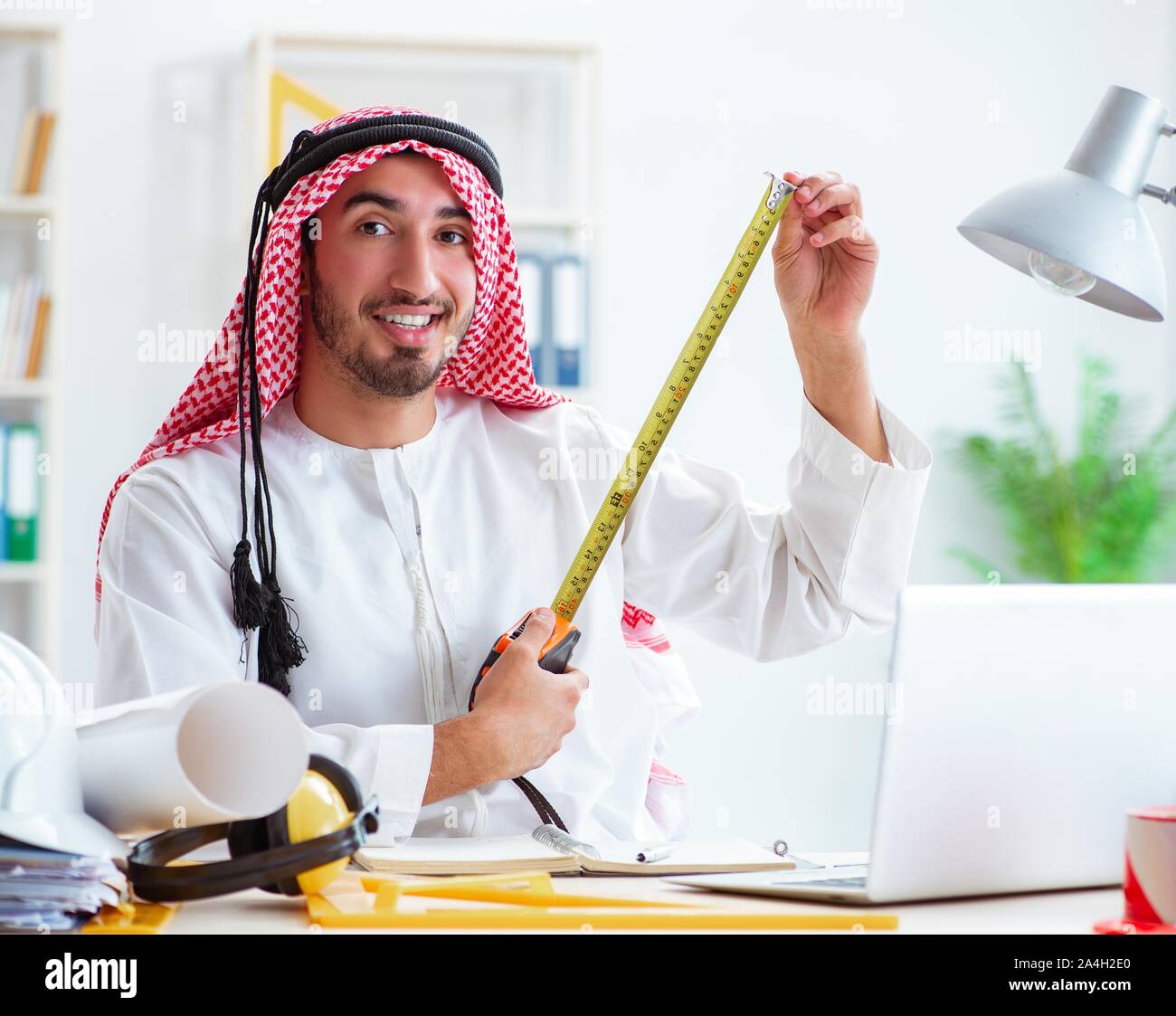 The arab engineer working on new project Stock Photo - Alamy