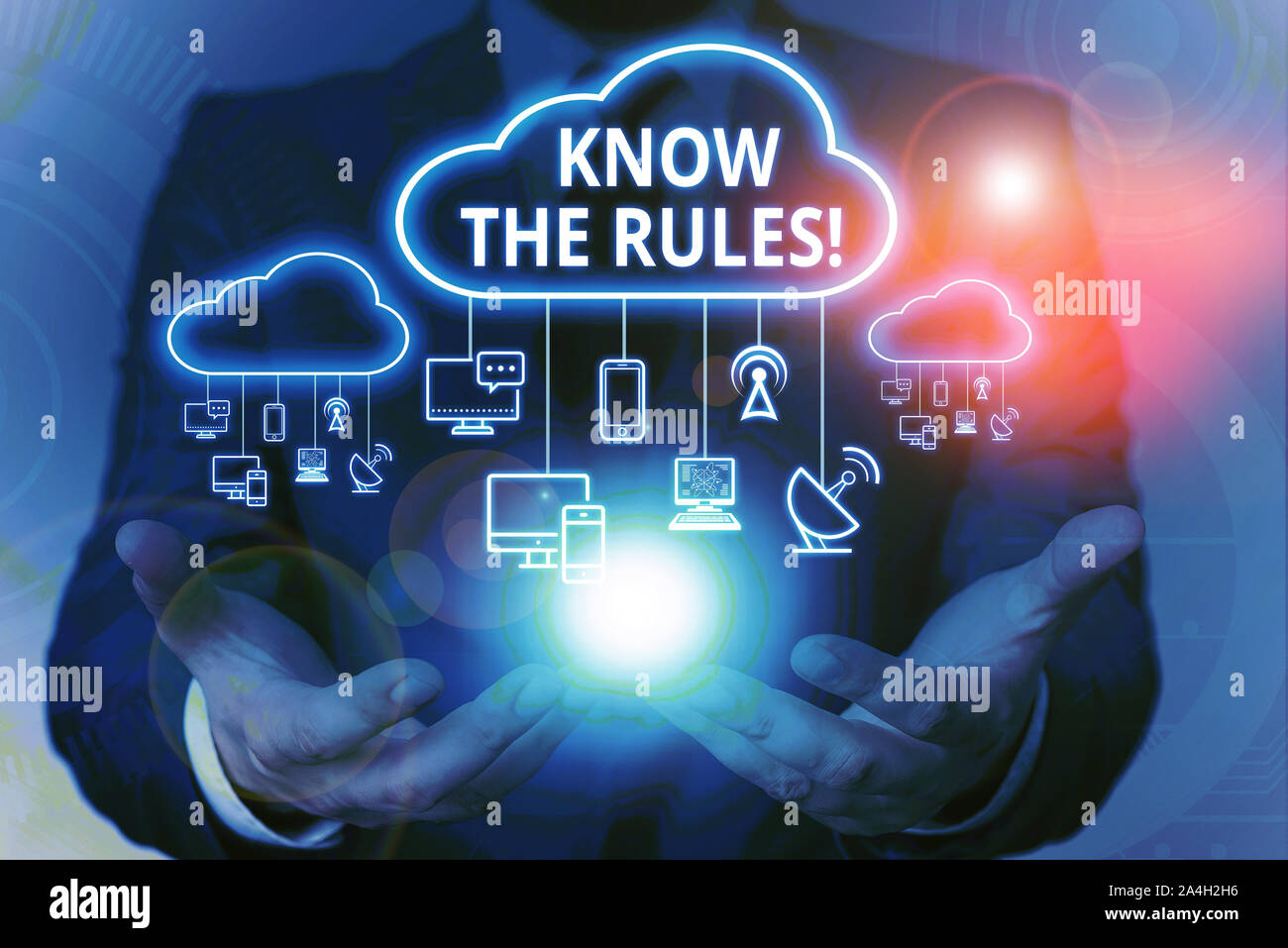 Text sign showing Know The Rules. Business photo showcasing set ...