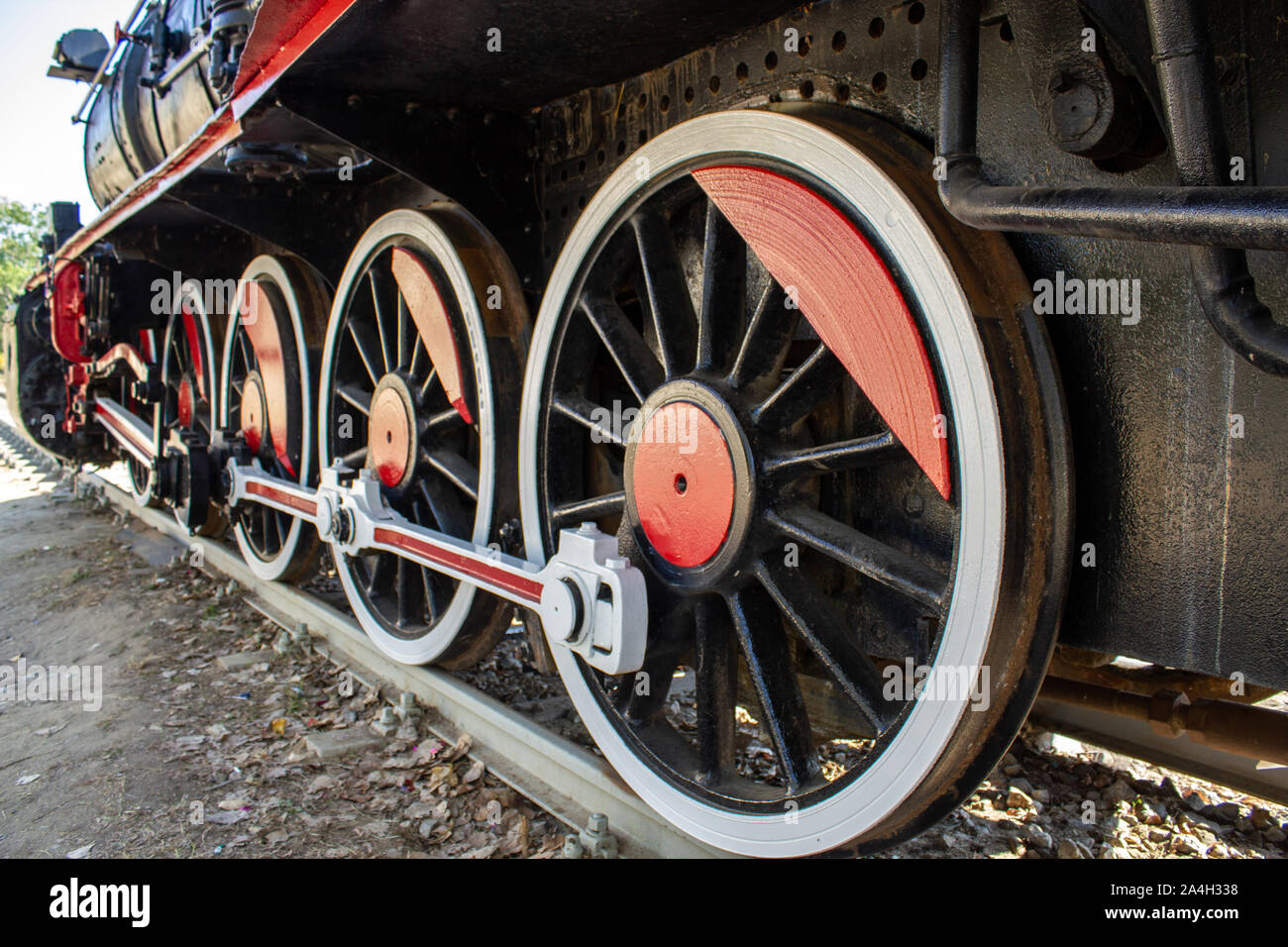 Retro train black and white hi-res stock photography and images - Alamy