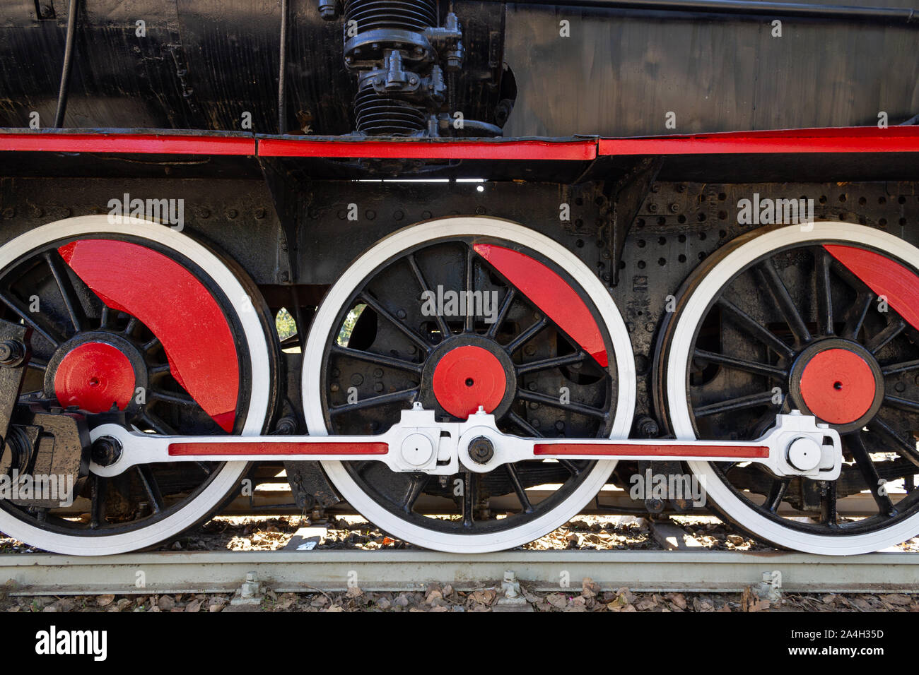 Black and red steam locomotive hi-res stock photography and images - Alamy