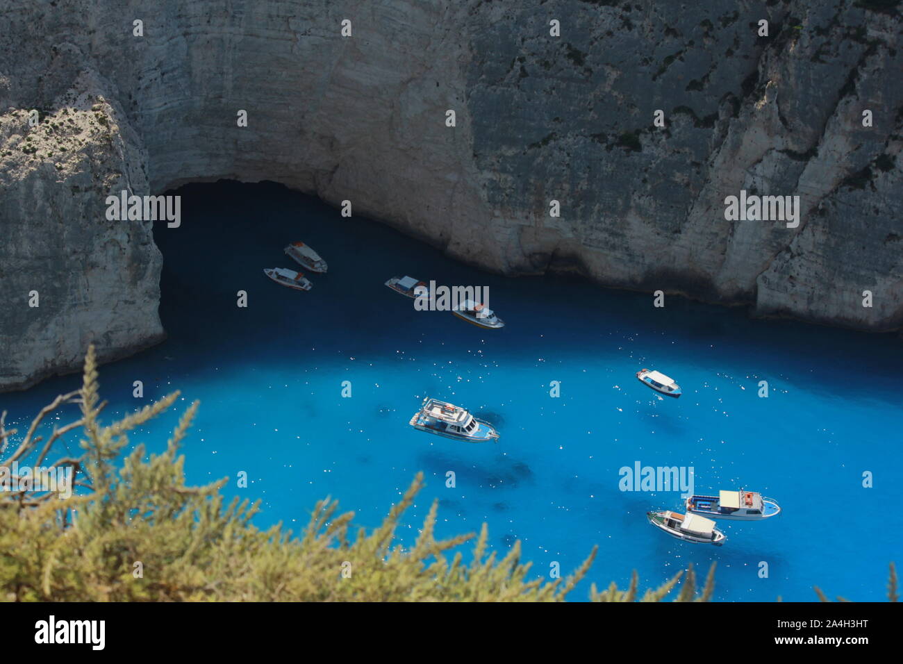 Zakynthos cliff view Stock Photo - Alamy