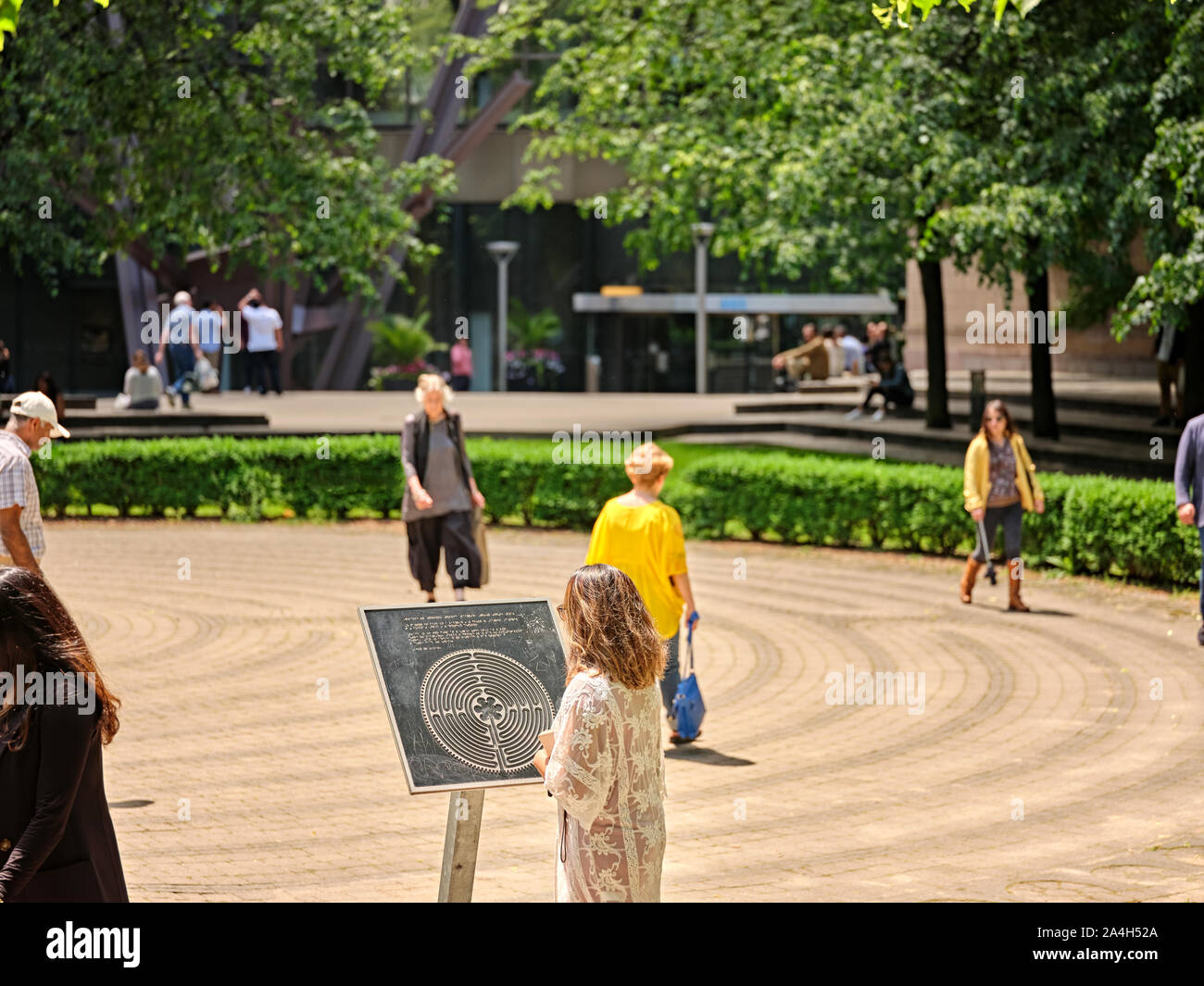 The labyrinth at Trinity Park in Toronto Stock Photo - Alamy