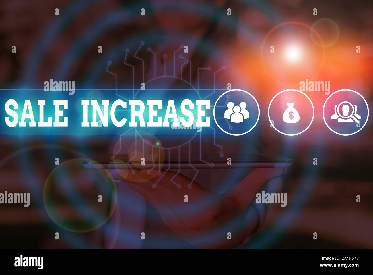 Word writing text Sale Increase. Business photo showcasing Average ...