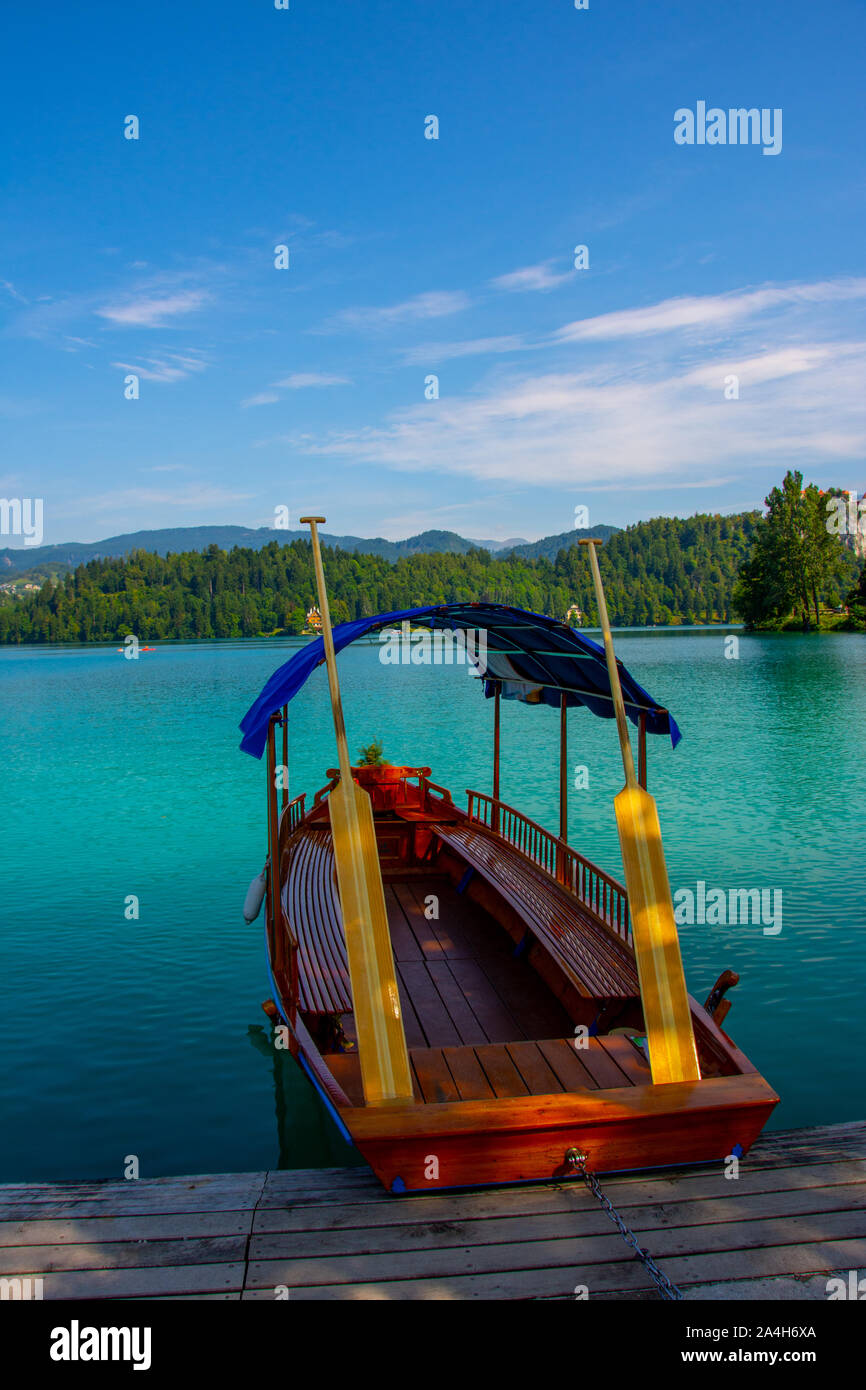Bled and slovenia and kayak hi-res stock photography and images - Alamy
