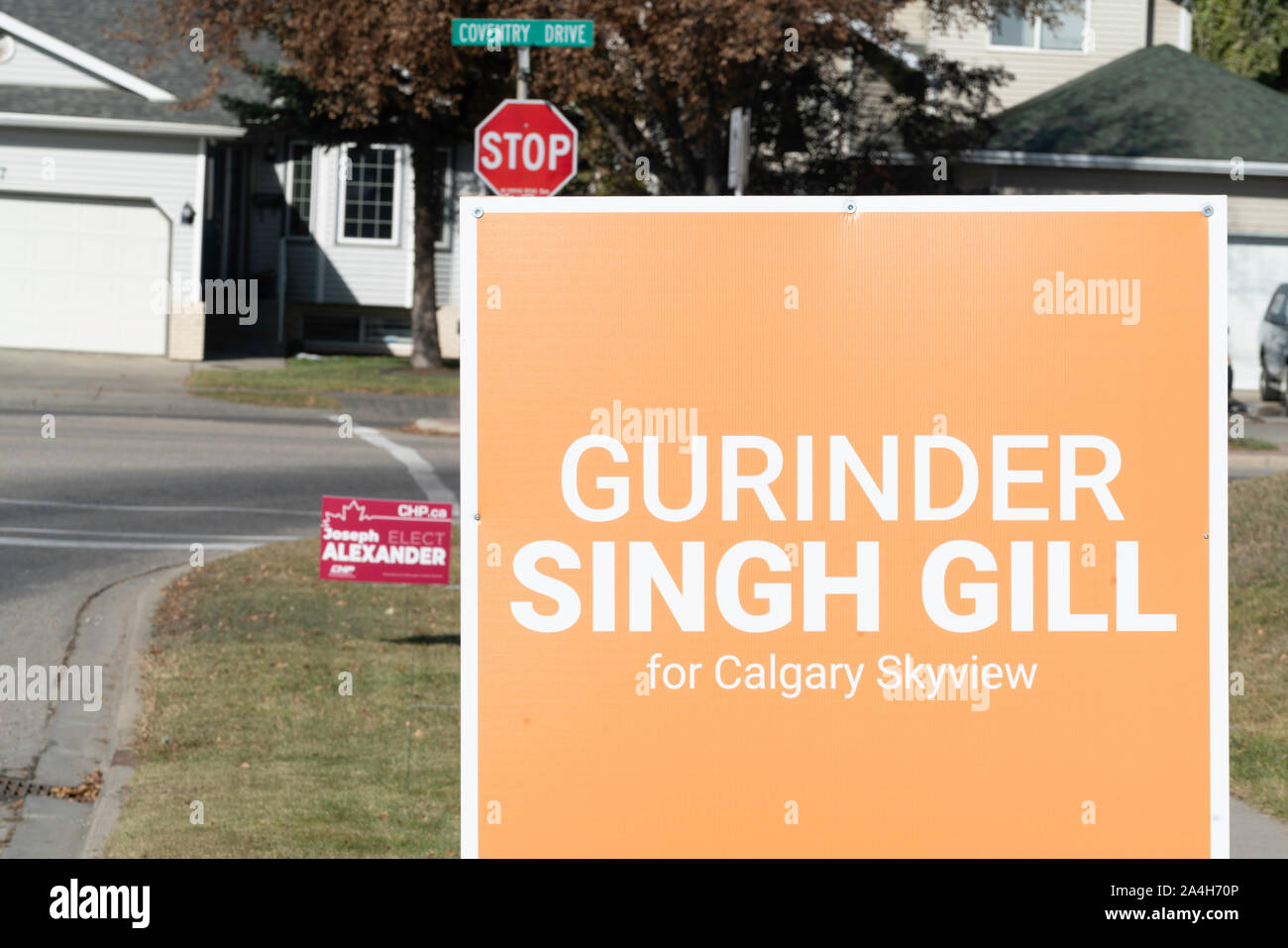 Canada election signs hi-res stock photography and images - Alamy