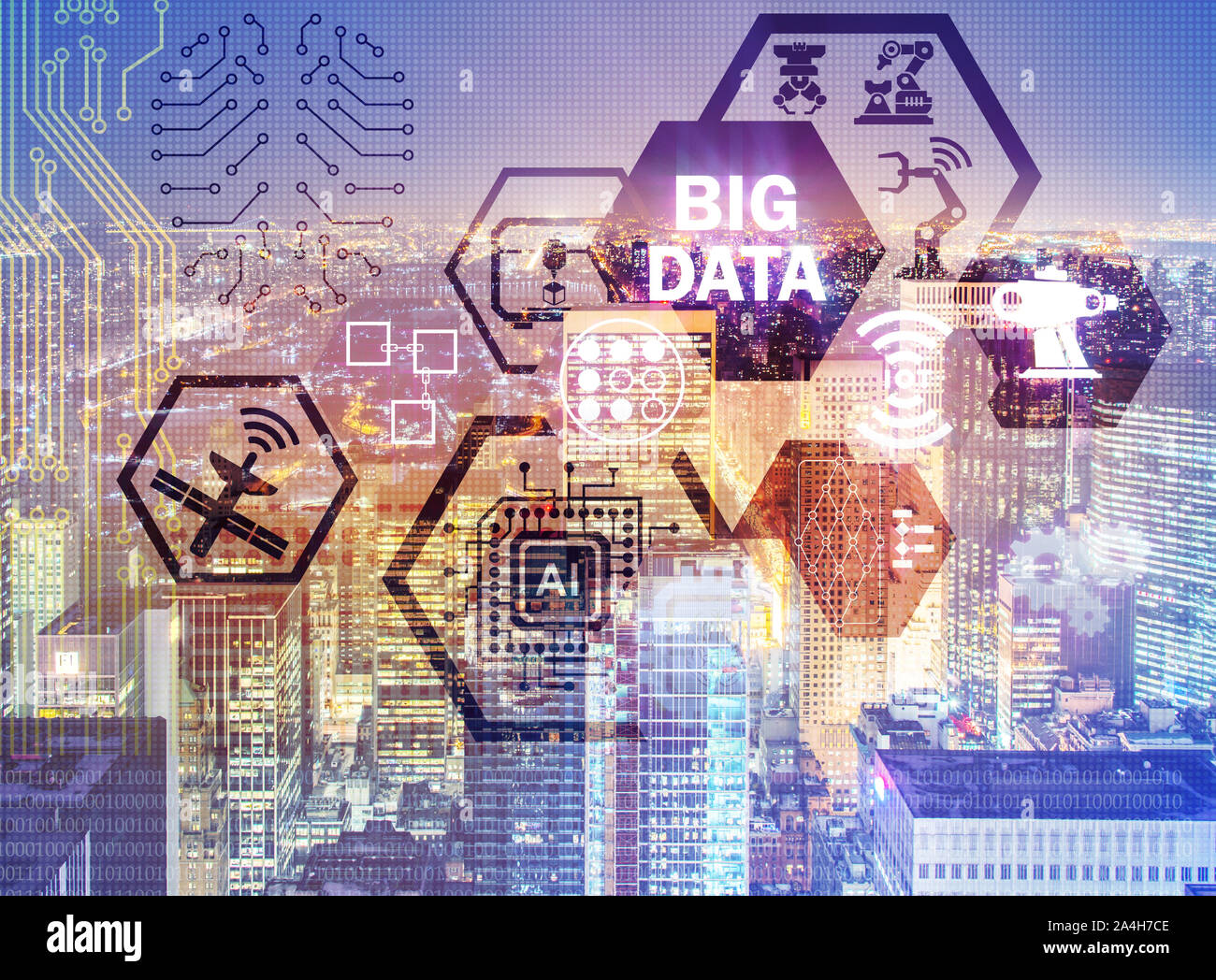 The big data modern computing concept Stock Photo - Alamy