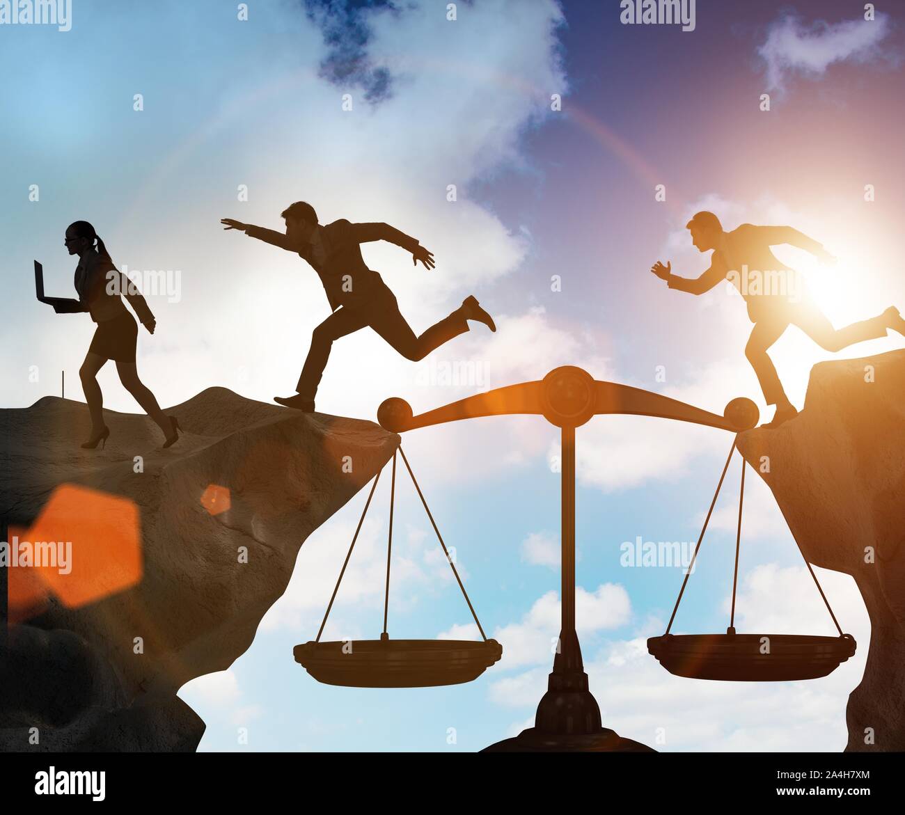 The business people in fair business concept Stock Photo - Alamy