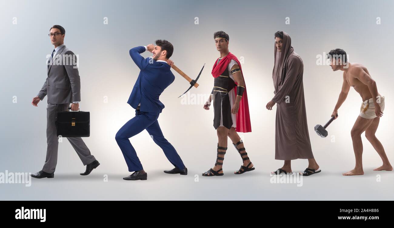 Human evolution ape modern man hi-res stock photography and images - Alamy