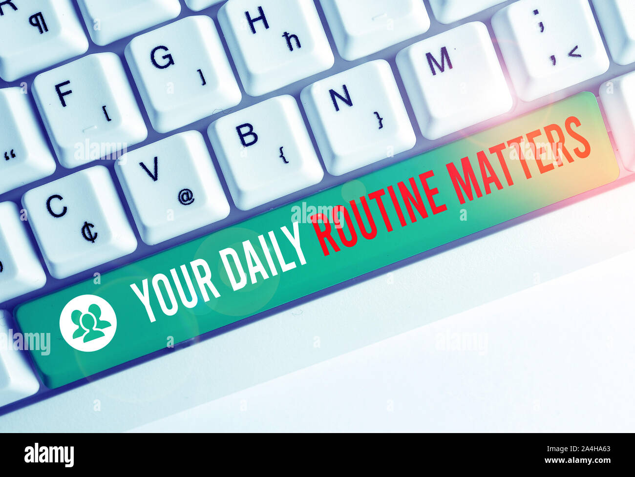 Writing note showing Your Daily Routine Matters. Business concept for ...