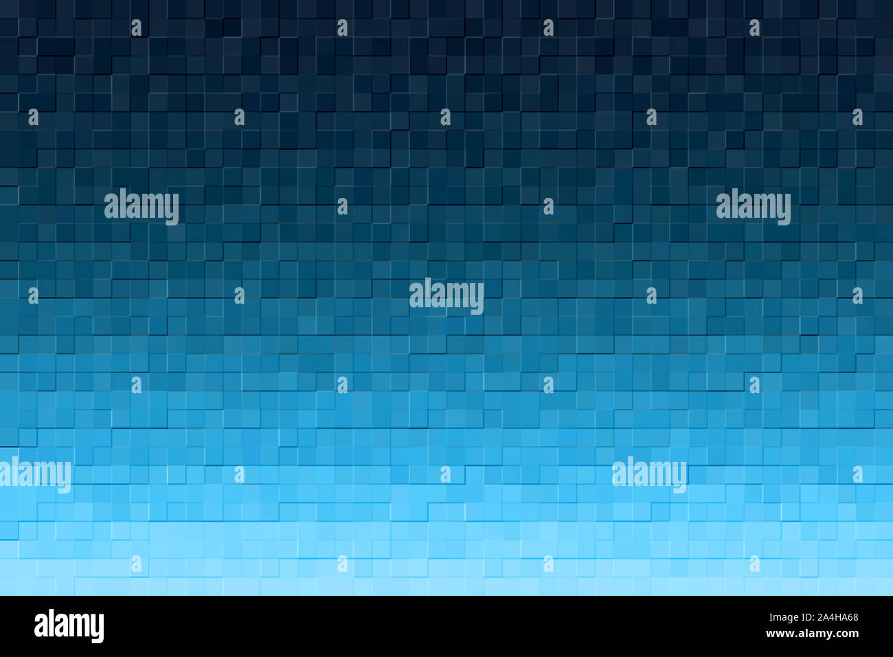 Abstract blue gradient background. Texture with pixel square blocks ...