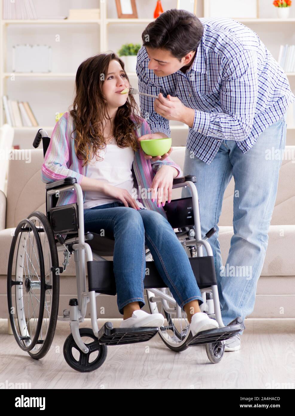 Family caregiving at home hi-res stock photography and images - Alamy