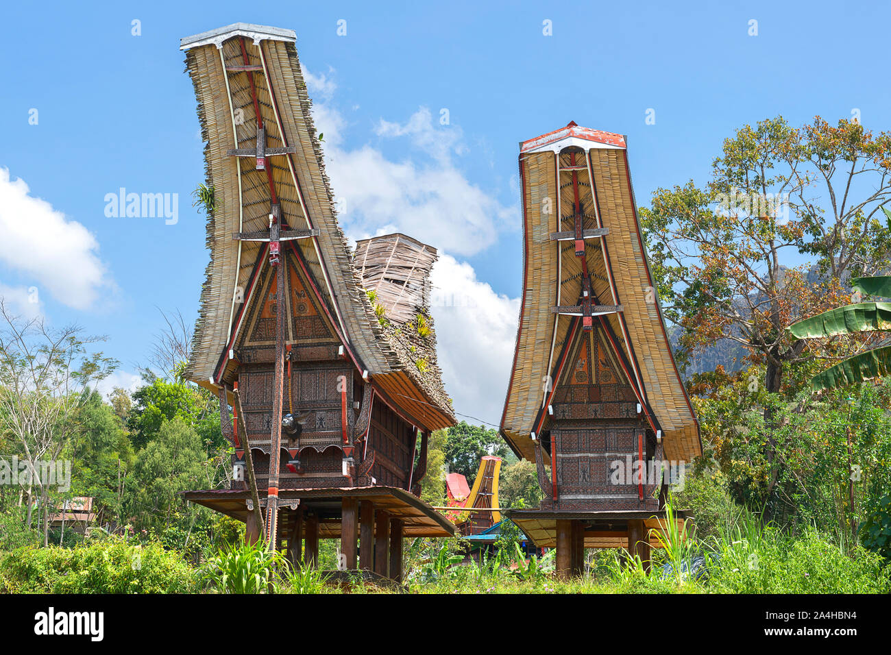 Traditional Alang rice barn, Rantepao, Tana Toraja, South Sulawesi ...