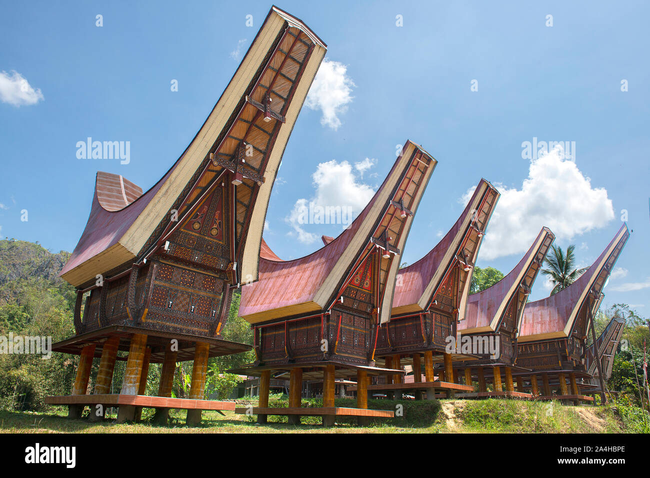 Traditional Alang rice barn, Rantepao, Tana Toraja, South Sulawesi ...