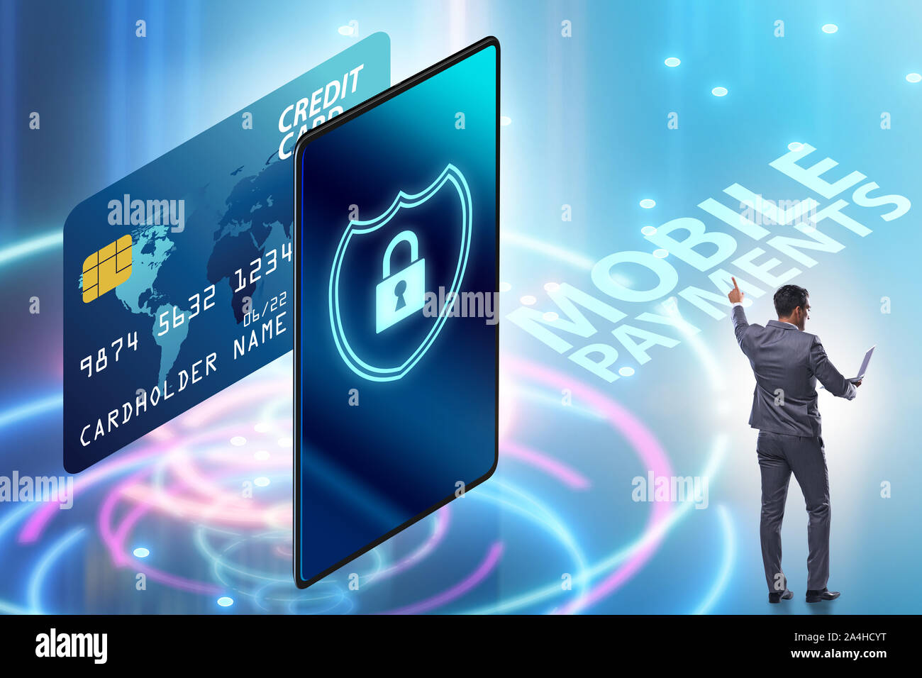 The concept of mobile payment with smartphone Stock Photo - Alamy