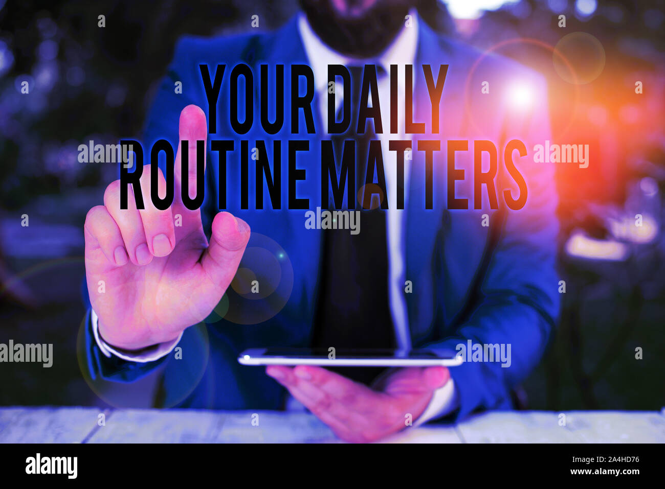 Word writing text Your Daily Routine Matters. Business photo showcasing ...