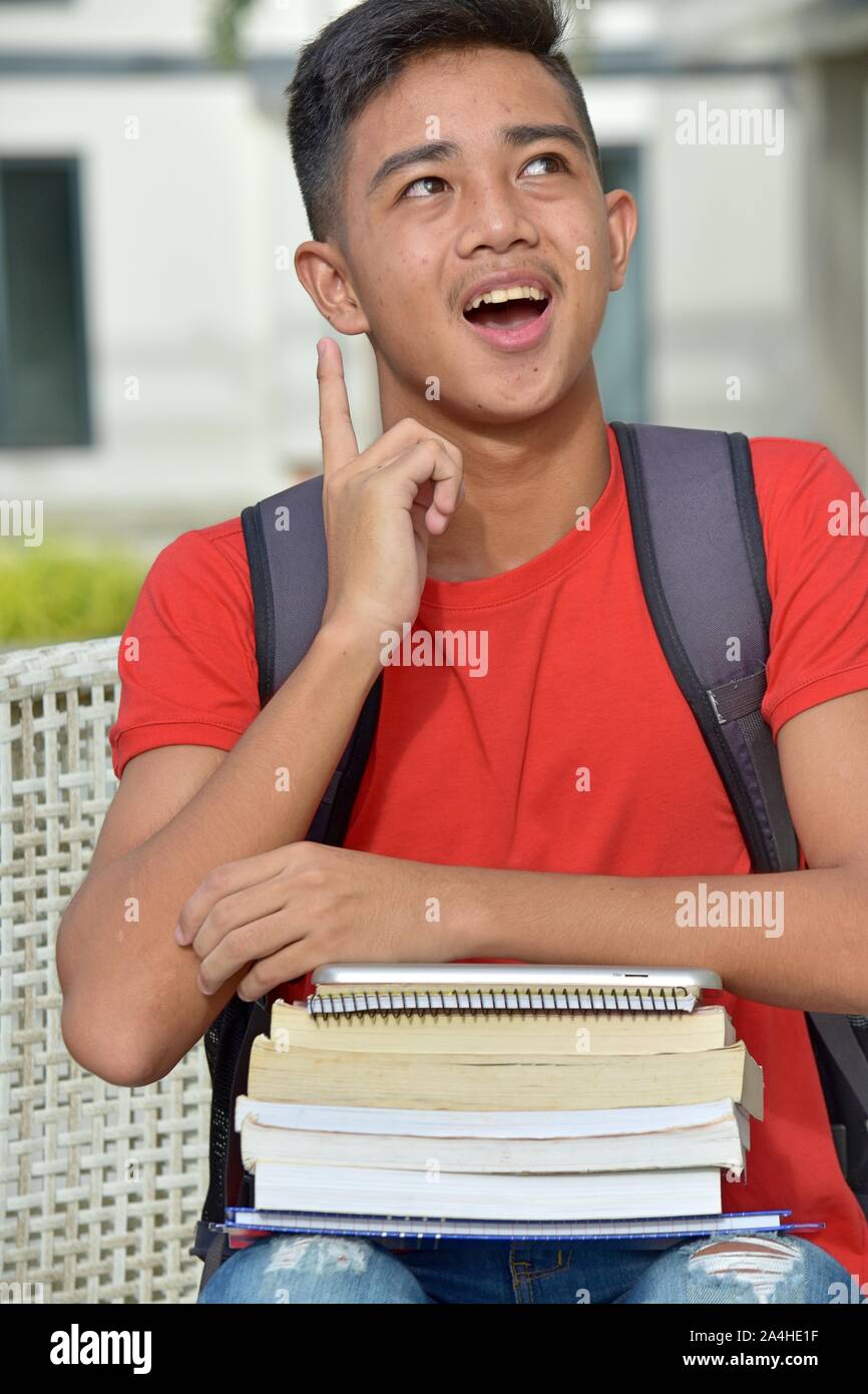 Creative Male Student Stock Photo - Alamy