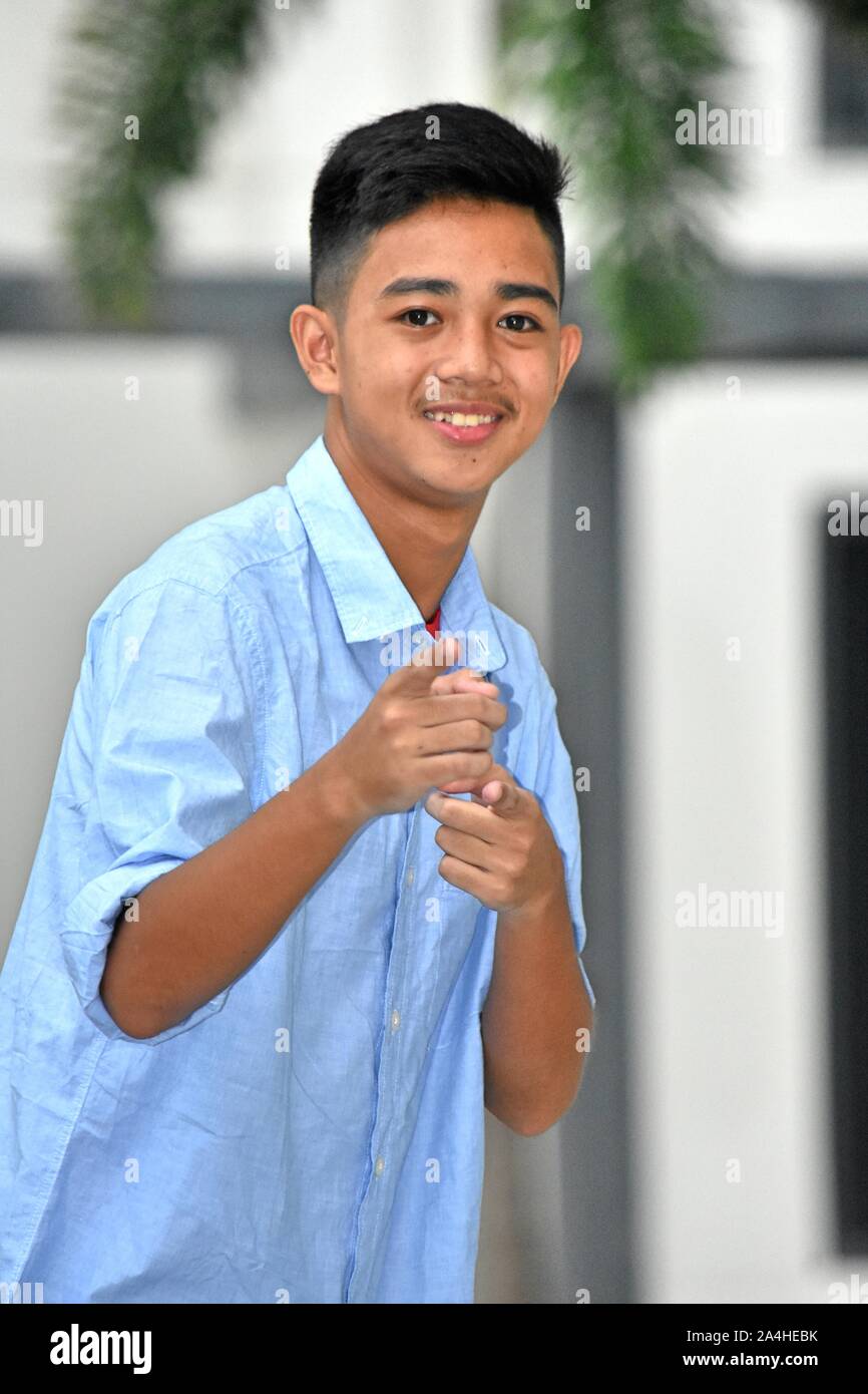 Fun Young Teenage Male Stock Photo - Alamy