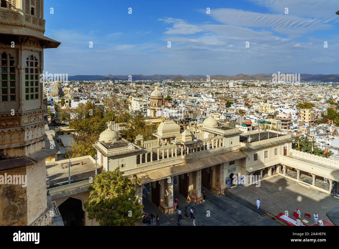 Udaipur, India - February 17, 2019: View of city from City palace in ...