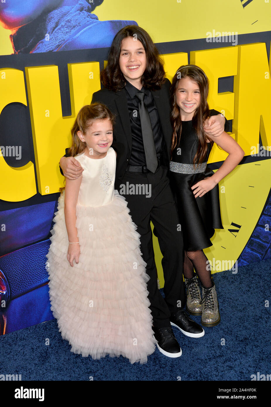 Los Angeles, USA. 14th Oct, 2019. Adelynn Spoon, Dylan Schombing & Lily ...