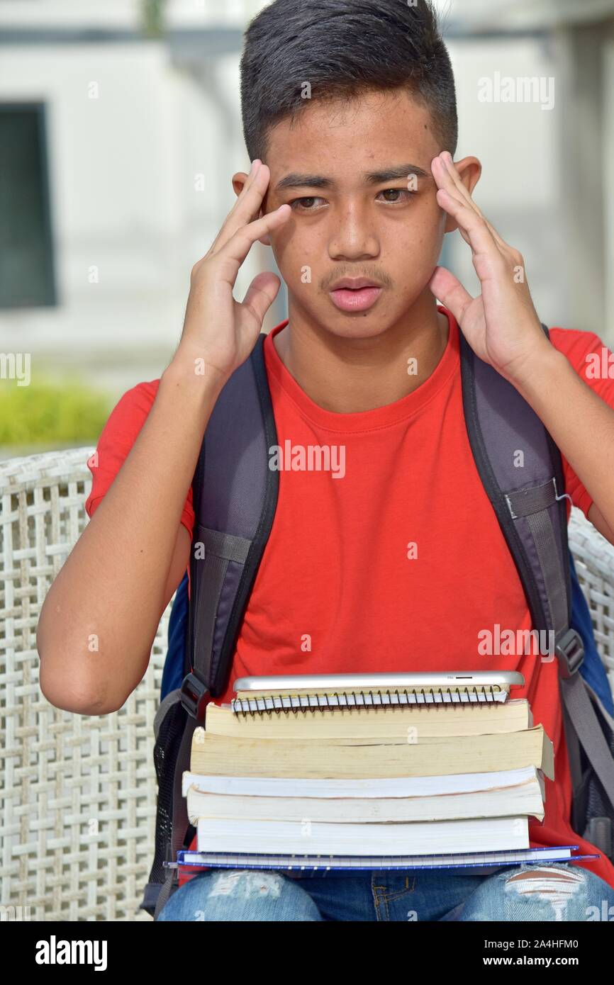 Student Under Stress Stock Photo - Alamy