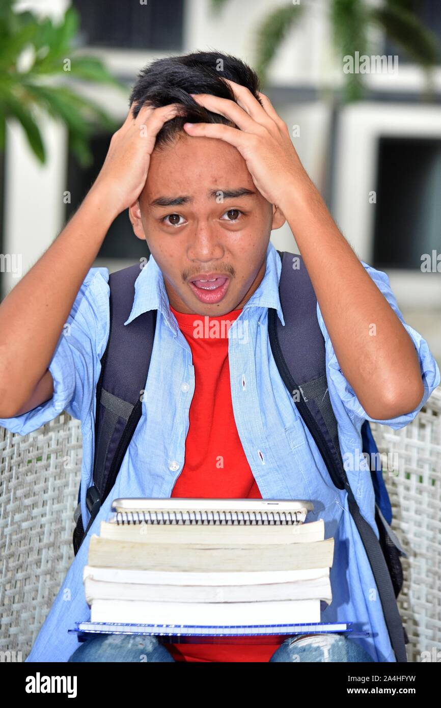 Stressed student and college hi-res stock photography and images - Alamy