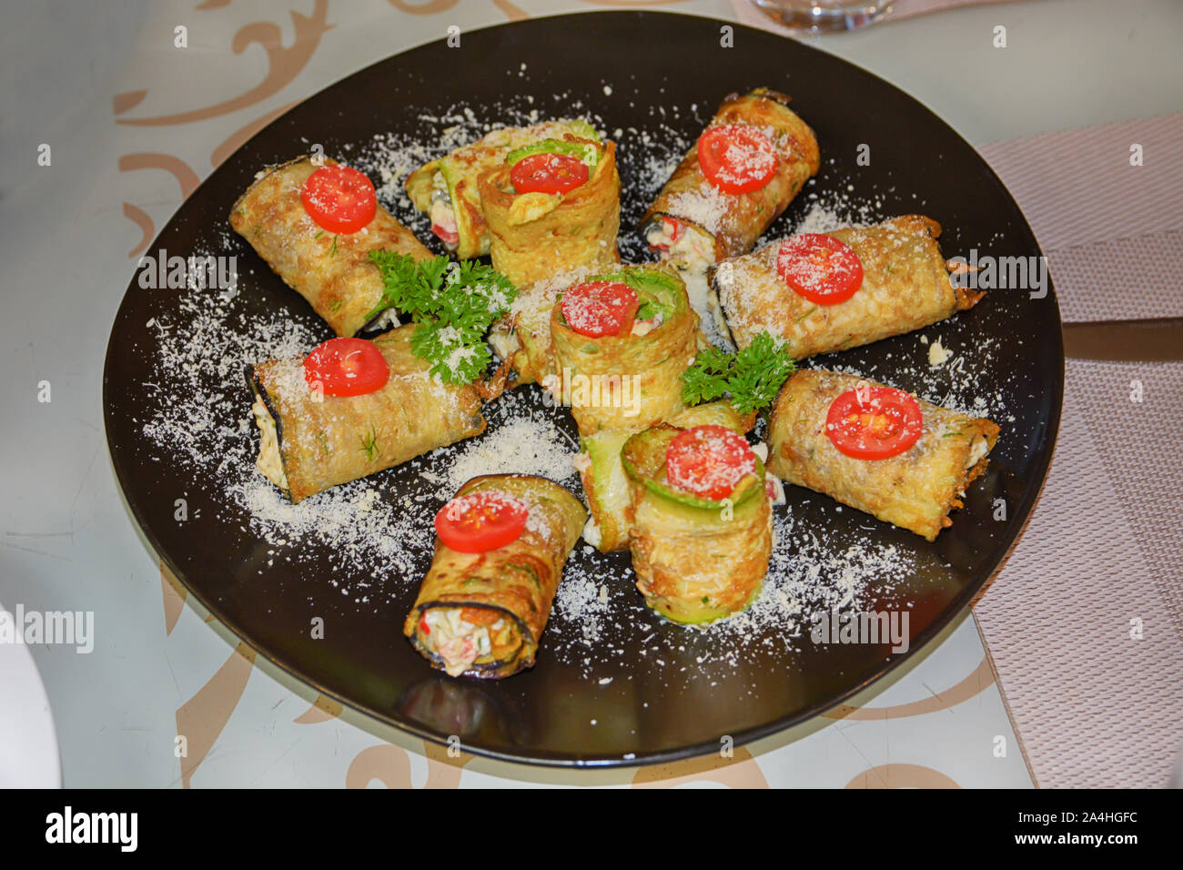 Healthy food roll snack tomato hi-res stock photography and images - Alamy