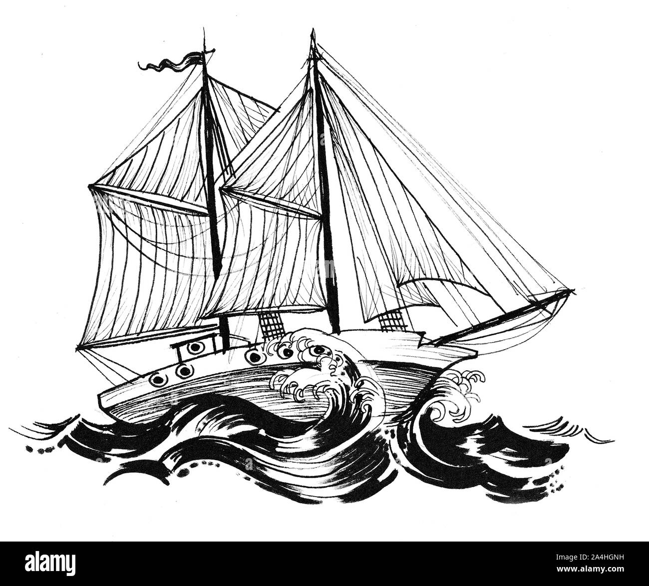 Sailing Ships Drawings
