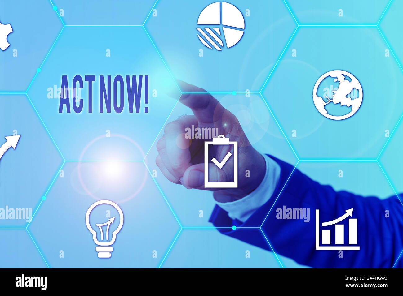 Conceptual Hand Writing Showing Act Now Concept Meaning Fulfil The Function Or Serve The