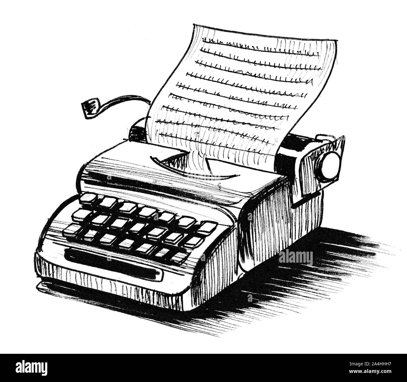 Typing machine Black and White Stock Photos & Images - Alamy