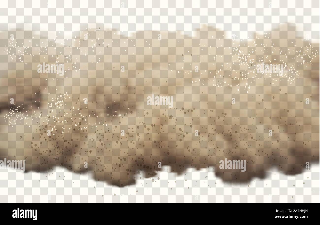Realistic cloud brown dust Stock Vector Images - Alamy