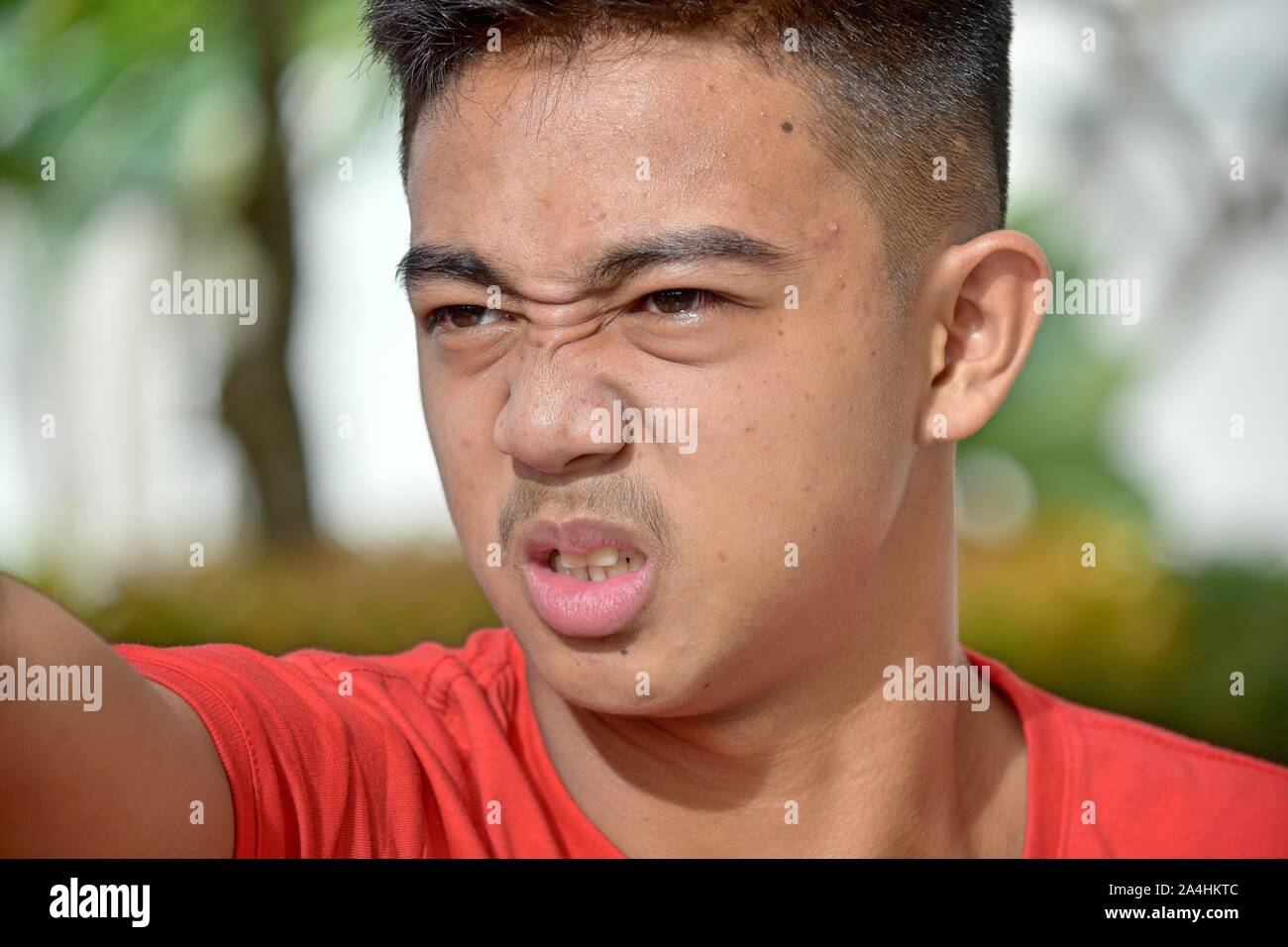 An Upset Diverse Person Stock Photo - Alamy