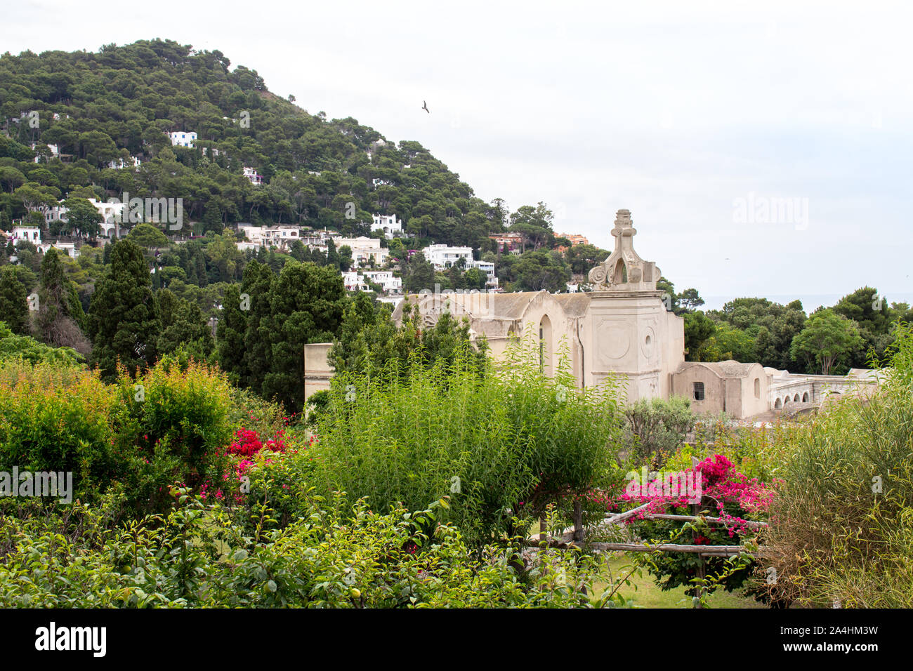 View of Giardini di Augusto in Capri, Italy Stock Photo - Alamy