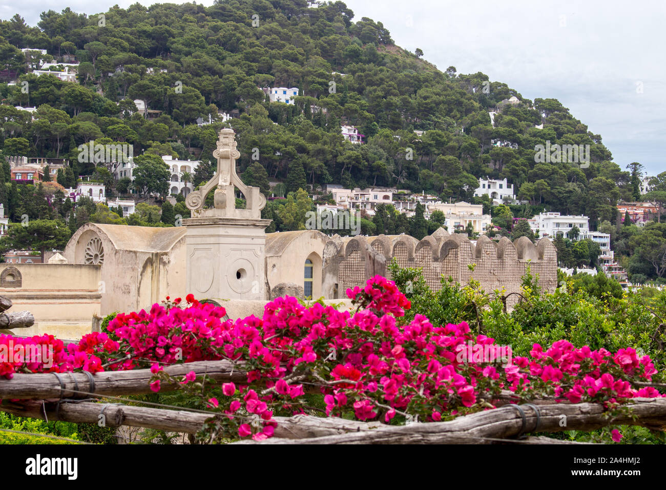 View of Giardini di Augusto in Capri, Italy Stock Photo - Alamy