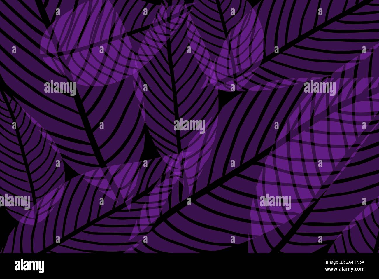 Vector composition of green alpha transparent stylized leaves on a ...