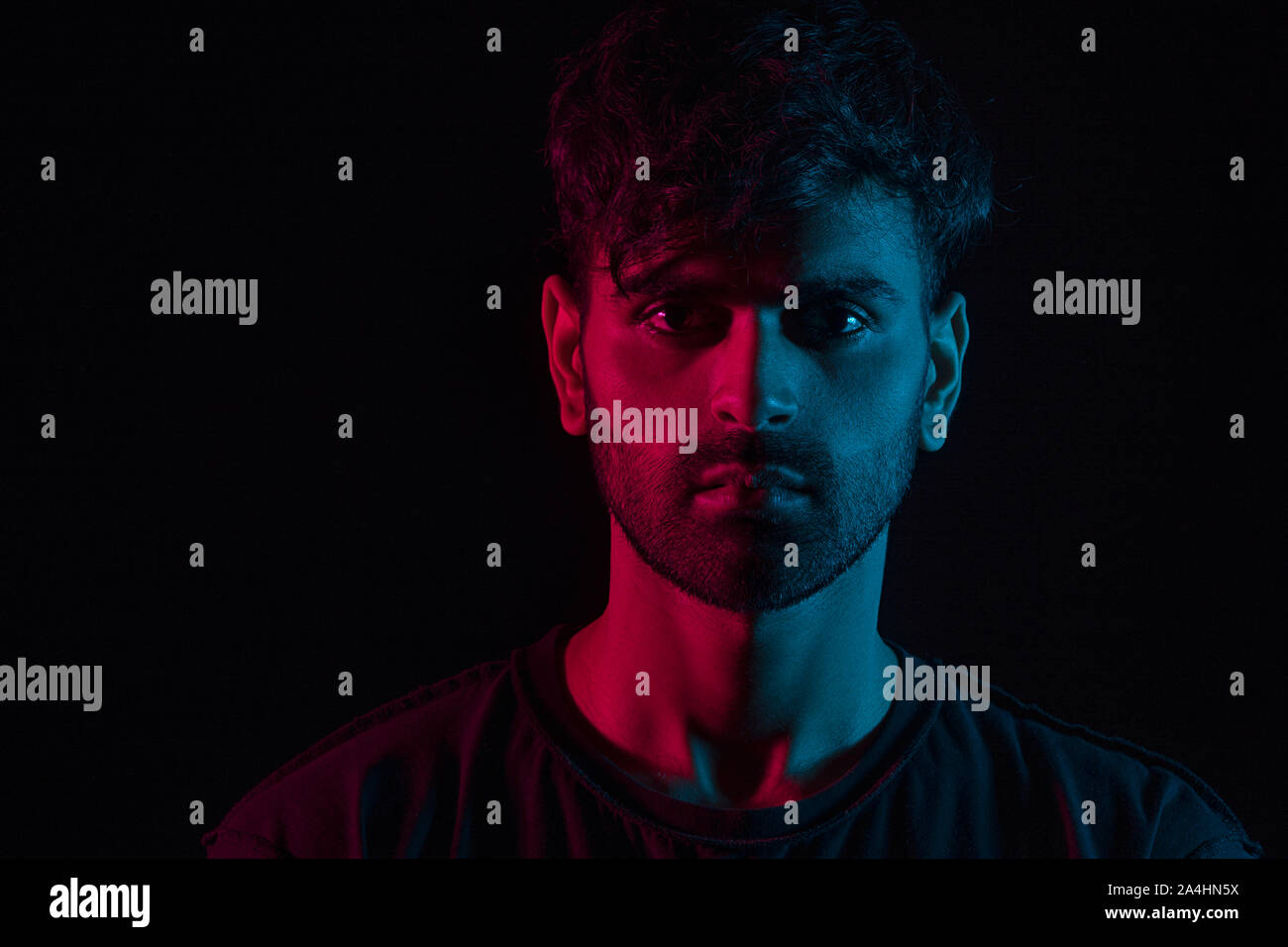 Emotional man in red hi-res stock photography and images - Alamy
