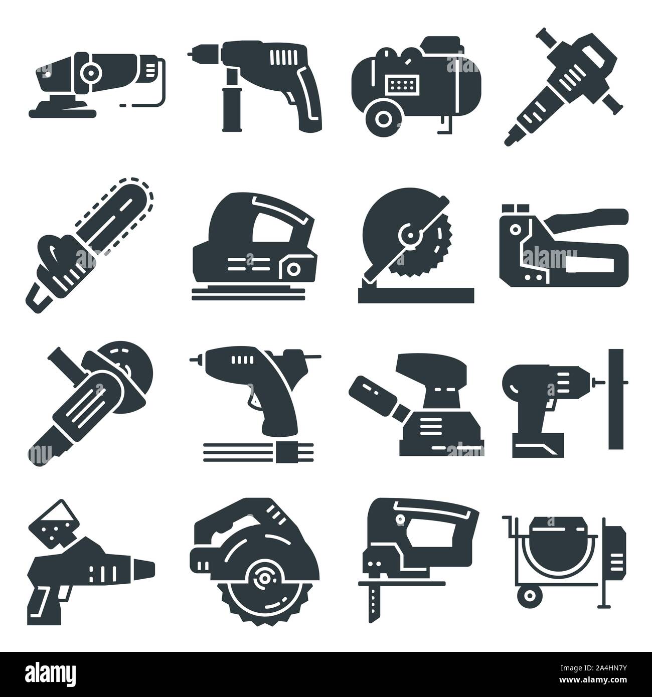 Electrical work tools vector icons set Stock Vector Image & Art - Alamy