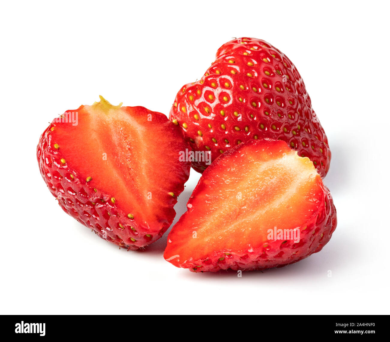 Strawberry isolated on a white background Stock Photo - Alamy