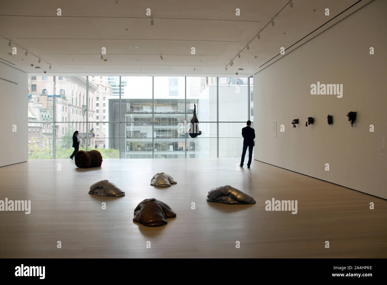 New York, USA. 11th Oct, 2019. Visitors are standing in a room in the ...