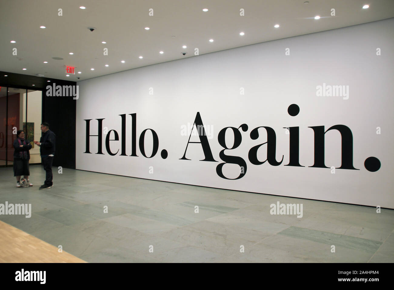 New York, USA. 11th Oct, 2019. People are standing at the black ...