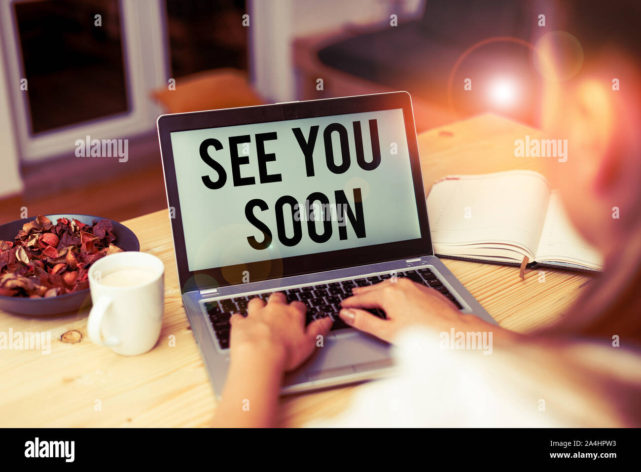 Handwriting text See You Soon. Conceptual photo used for saying goodbye ...