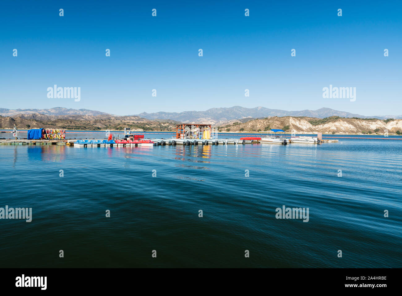Cachuma lake marina boat hi-res stock photography and images - Alamy