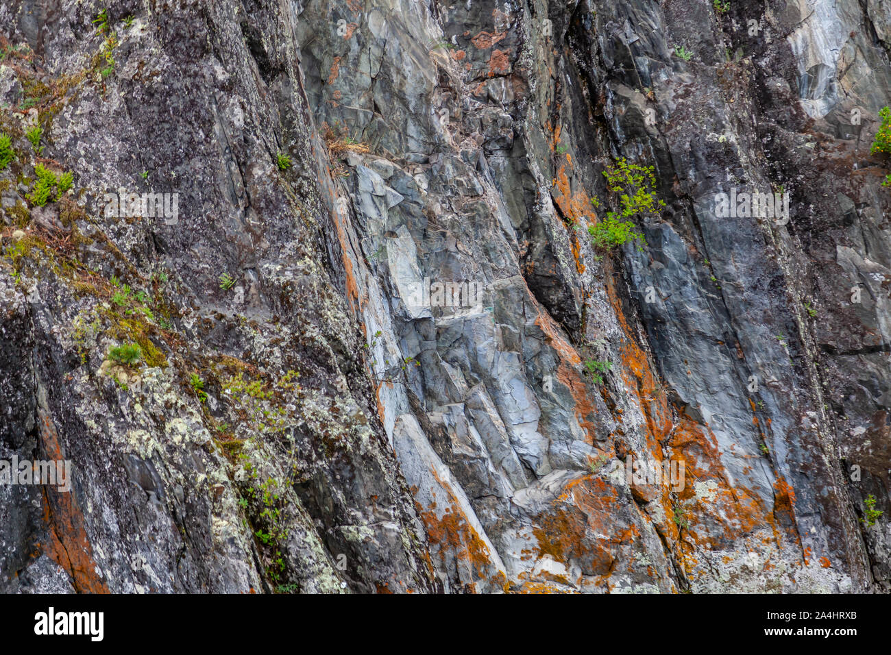 Background texture of a gray brown stone on the rock of the mountain ...