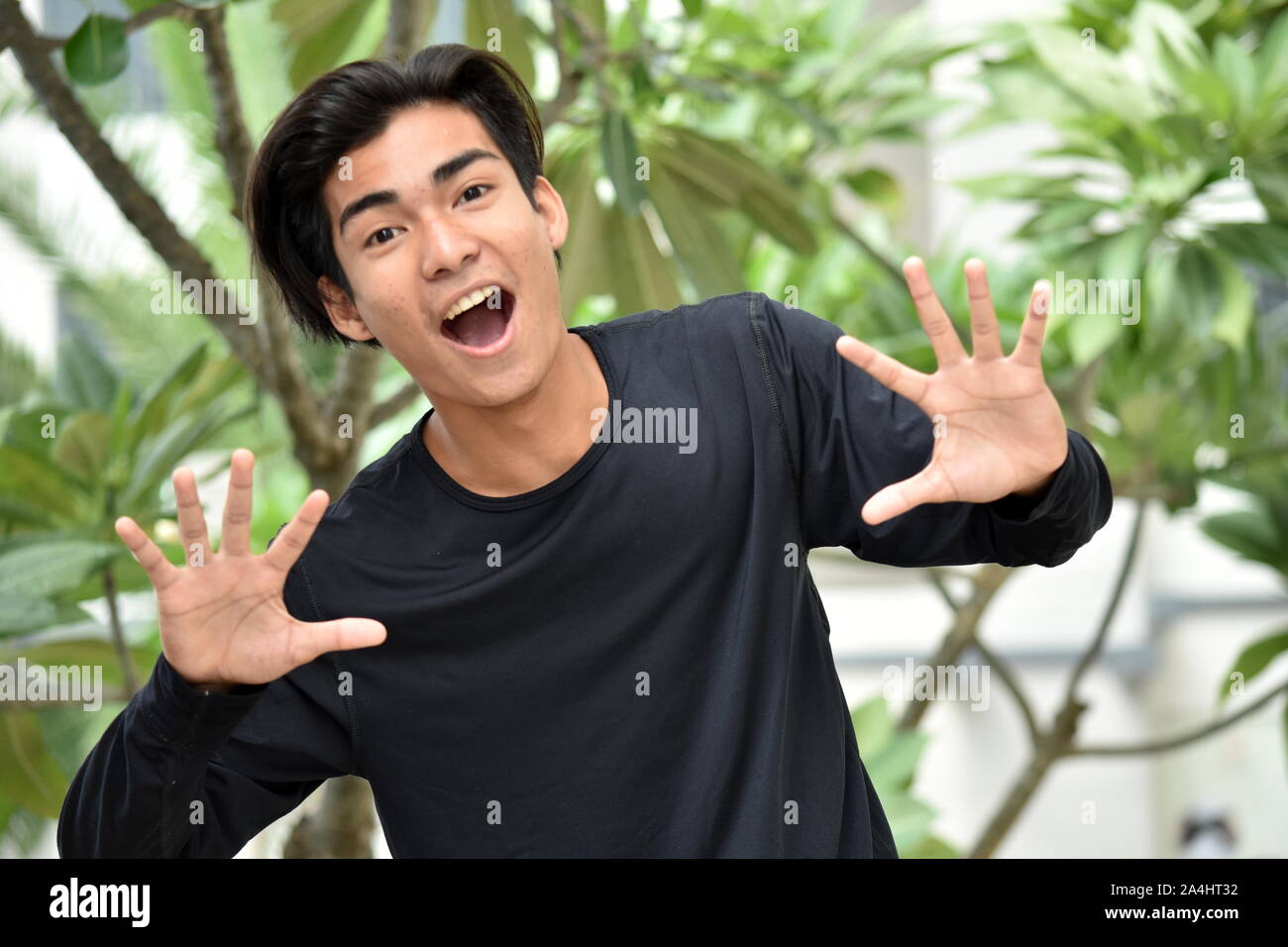 Handsome Filipino Person Having Fun Stock Photo - Alamy